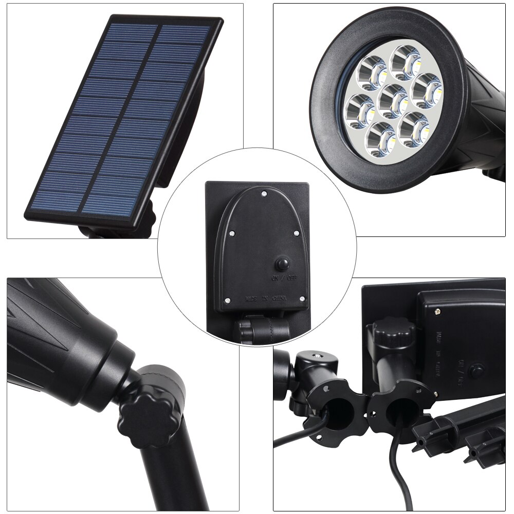 T-SUNRISE 2PACK 7 LED Outdoor Color Changing Lands... – Grandado