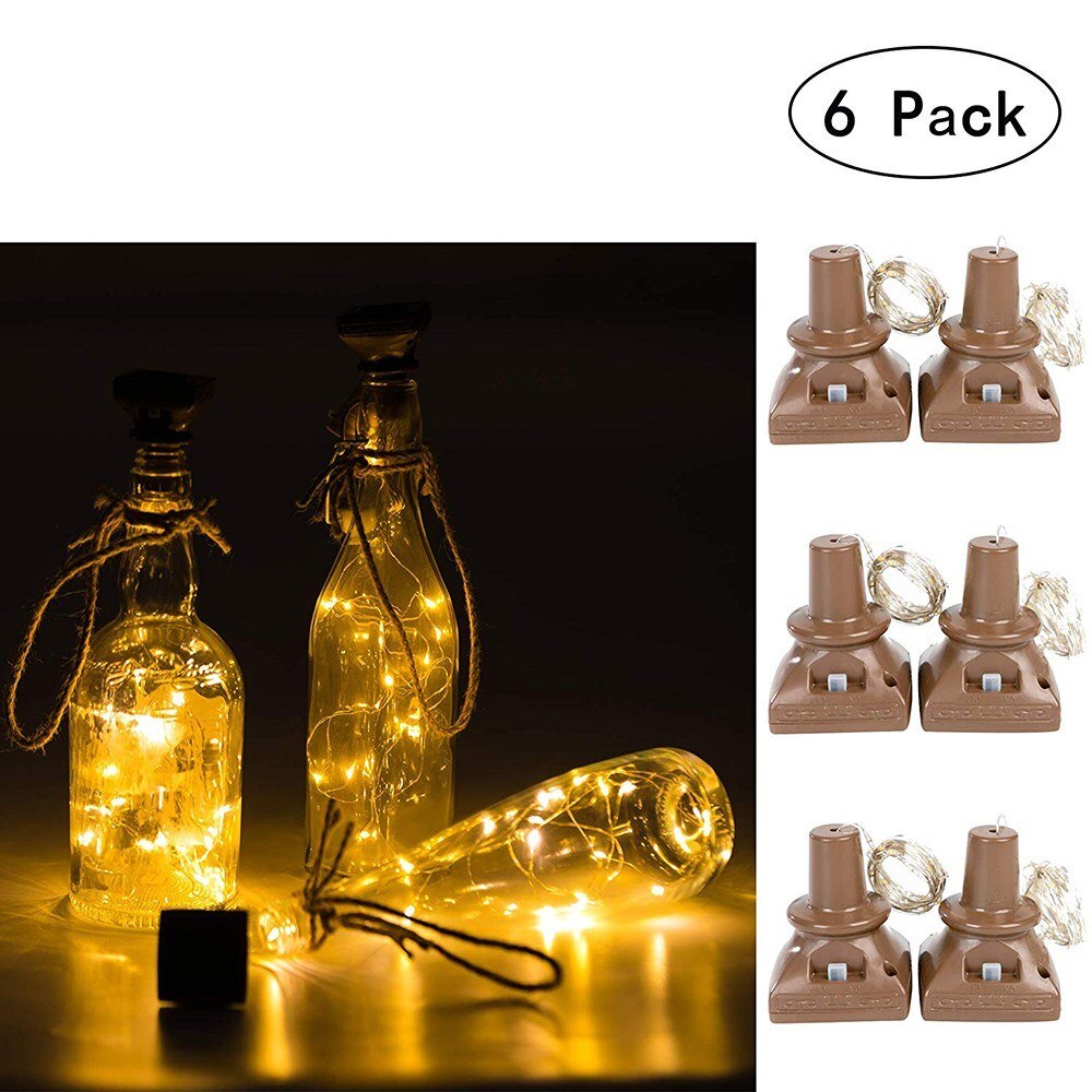 6 Packs Solar Powered Wine Bottle Lights 20LED Wat... – Vicedeal