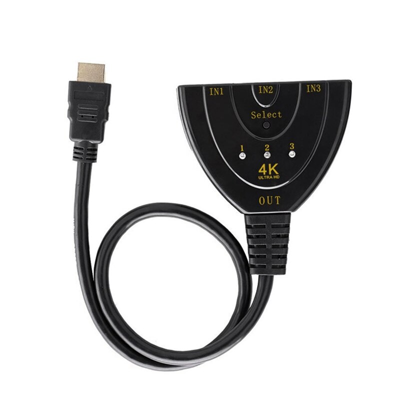 Hdmi Three Into One Pig Tail 3 Into 1 Out 4Kx2K wi... – Grandado