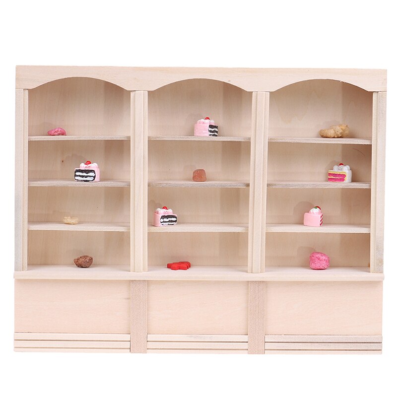 1/12 Dollhouse Miniature Bookcase Display Shelf Mo... – Grandado