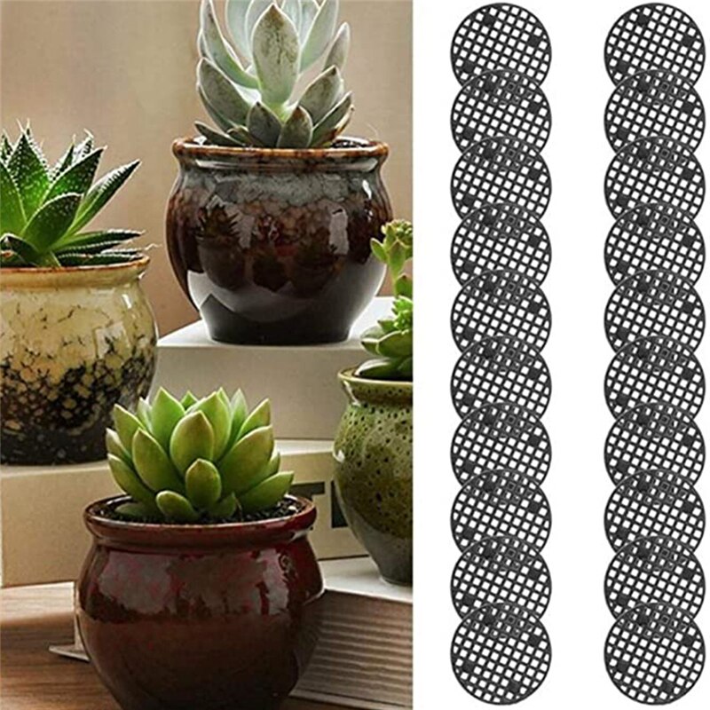 20Pcs Flower Pot Hole Mesh Pad Bonsai Pot Bottom G... – Grandado