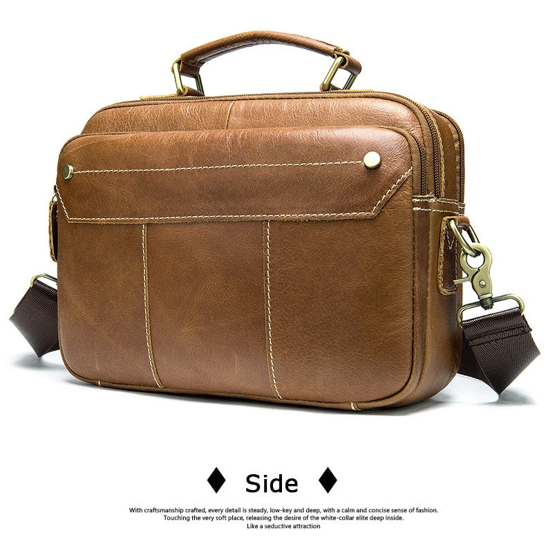 brown Work Hand Business Office Male Messenger Bag... – Grandado