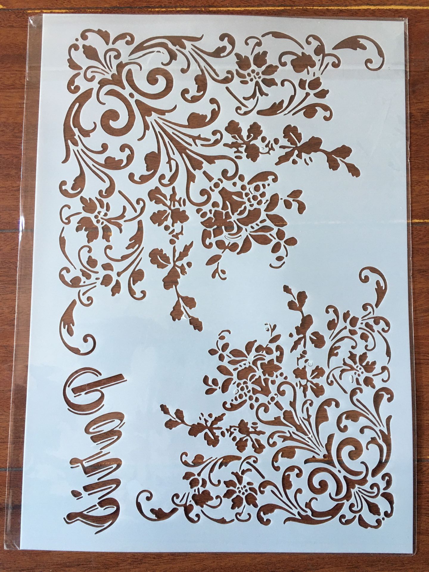 4pcs / set A4 floral Leaves butterfly Stencils Pai... – Grandado