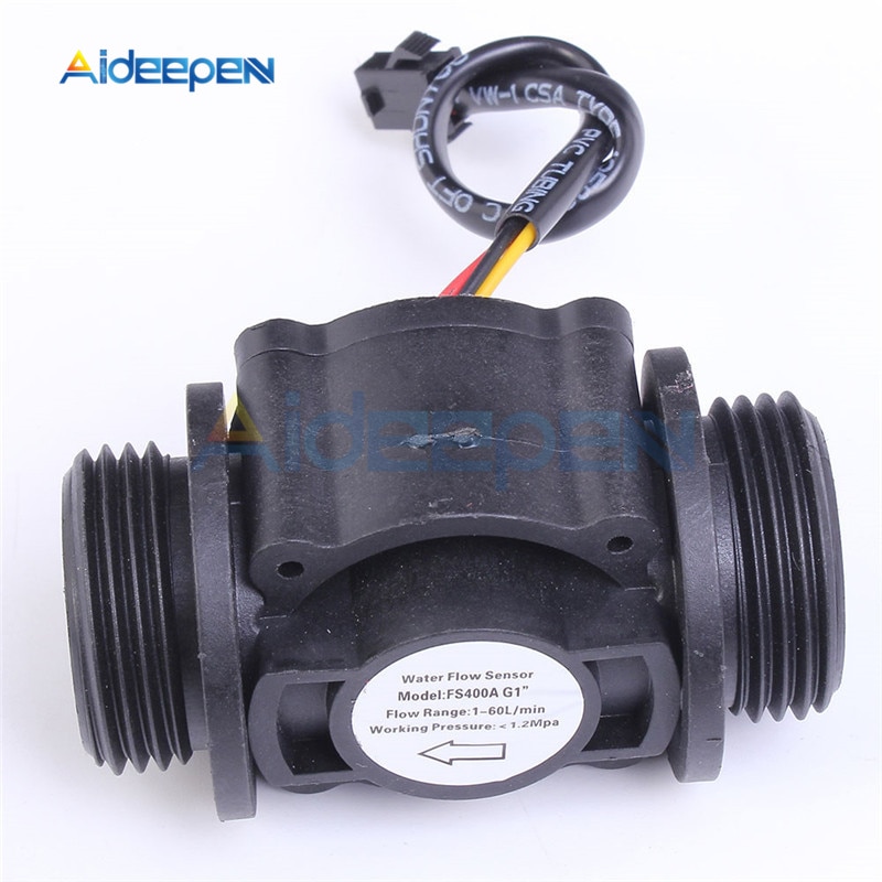 DC 5V-24V DN25 Water Flow Sensor Switch 1-60L / mi... – Grandado