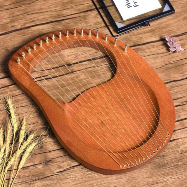 Lier Harp 16 String Solid Mahonie Met Stemsleutel ... – Vicedeal