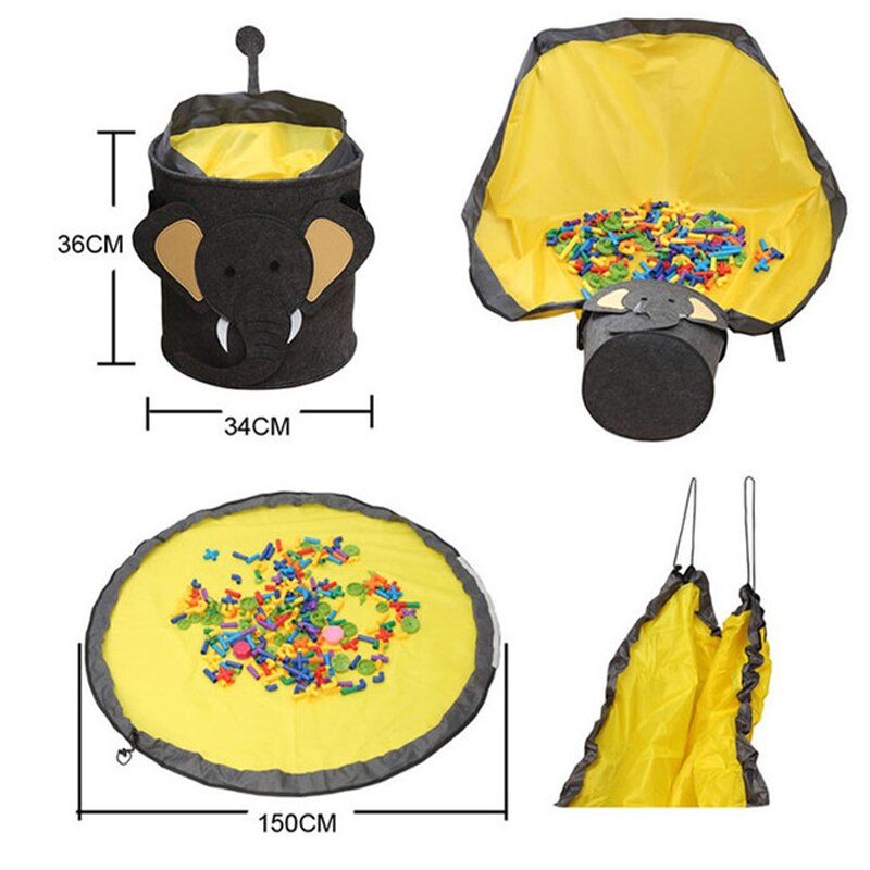 SlideAway Toy Clean-up Storage Bag Multifunctional... – Grandado