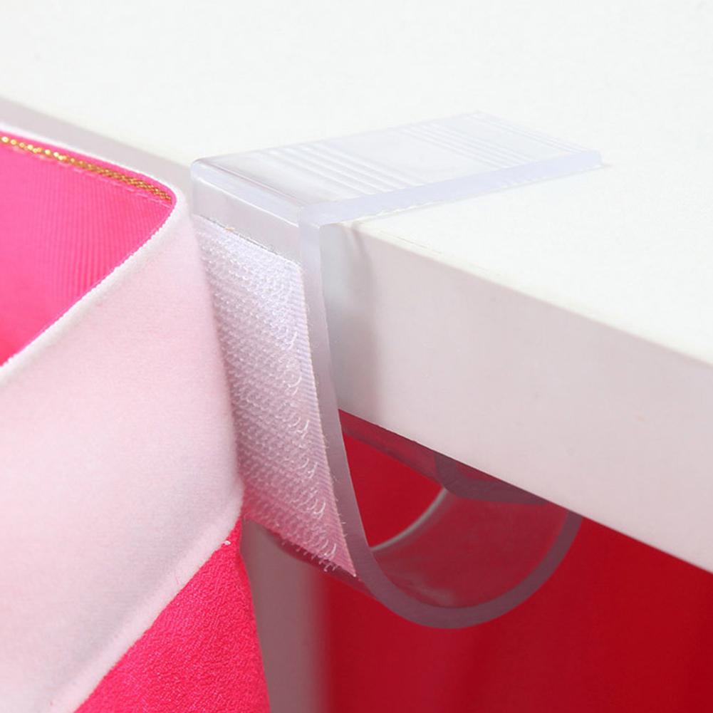 12 Stuks Plastic Tafel Rok Clip Met Klittenband El... – Vicedeal