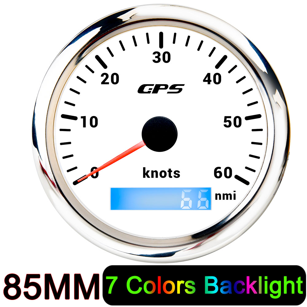 HD 30 Knots GPS Speedometer Odometer 85mm Speed Ga... – Grandado