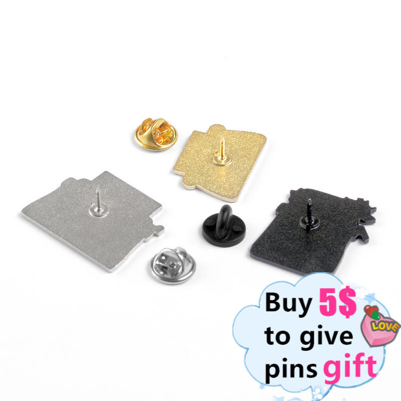 Typewriter Enamel Pins Vintage Red Black Metal Bad... – Grandado