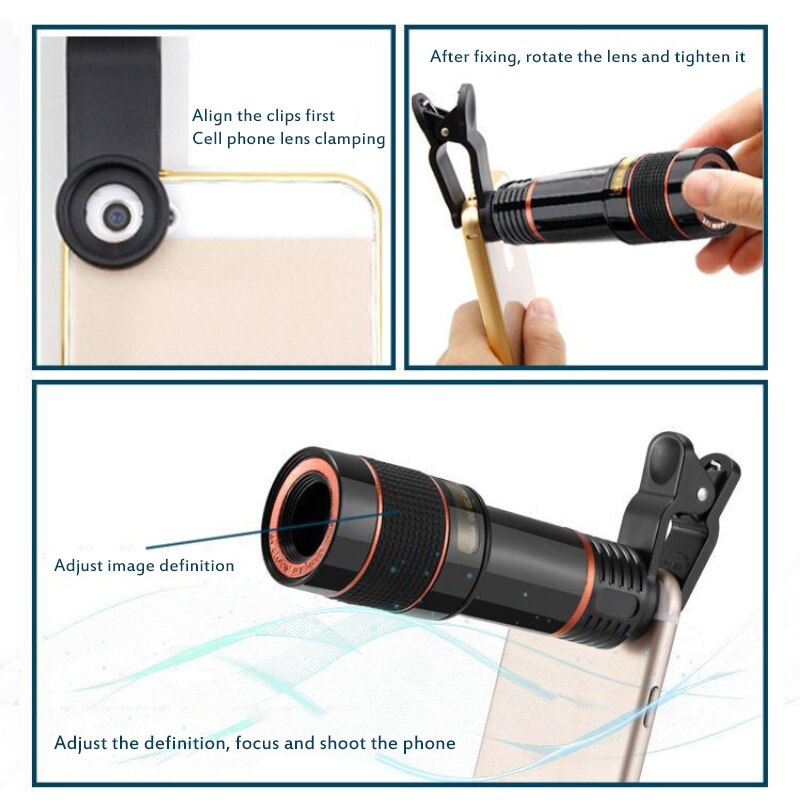 12X Zoom Monoculaire Telelens Hd Monoculaire Teles... – Vicedeal