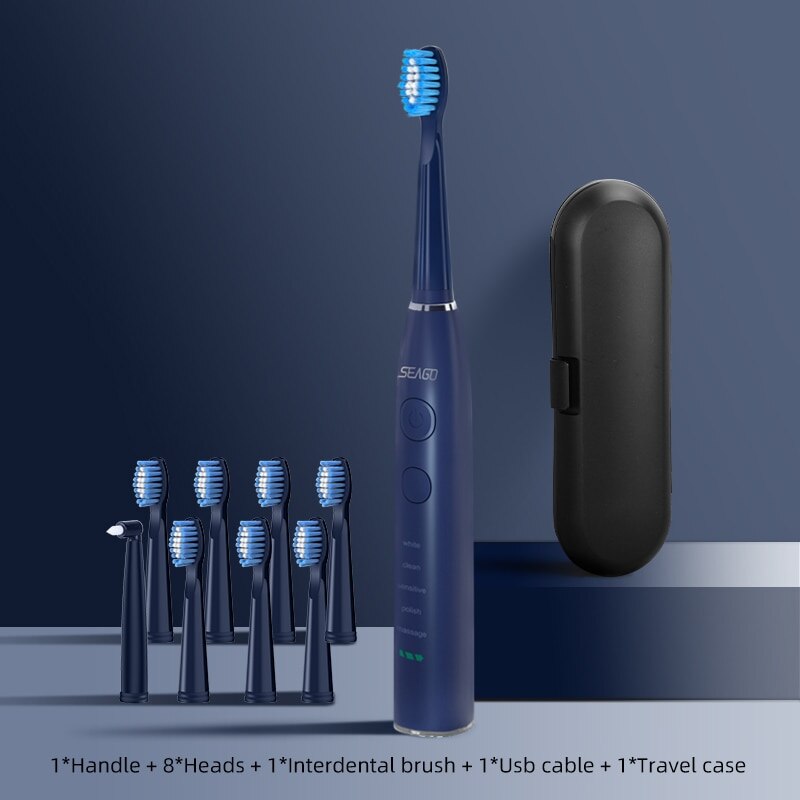 Seago Electric Toothbrush Adult USB Fast Charge Wa... – Grandado