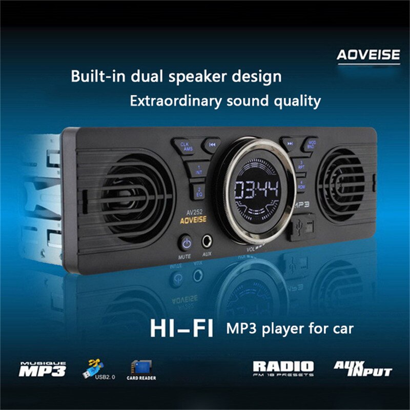 AV252 12V Car Radio Tuner In-dash Audio MP3 Player... – Vicedeal