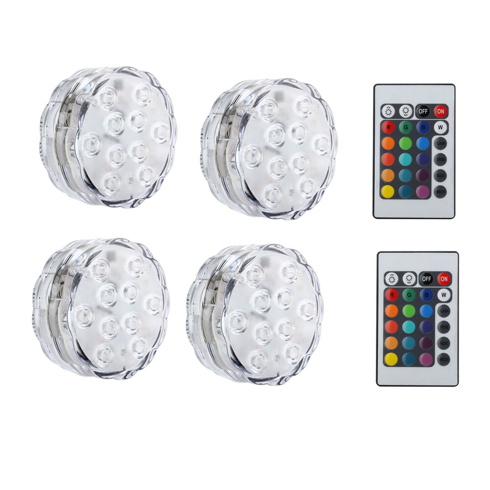 10 LED RGB Submersible Light Swimming Pool Led Lig... – Grandado