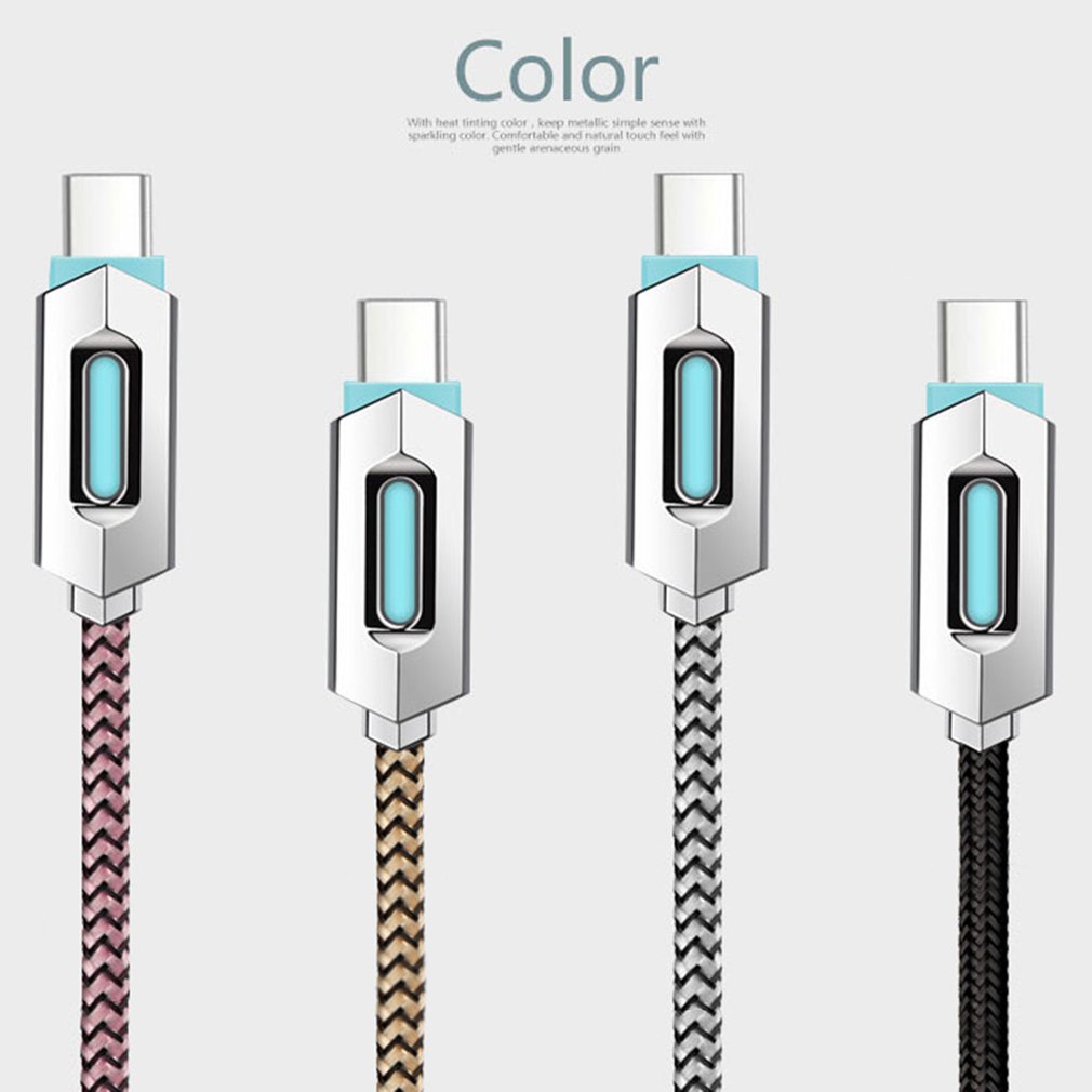 Mobile LED Charger Cable Nylon Braided Cable Charg... – Grandado