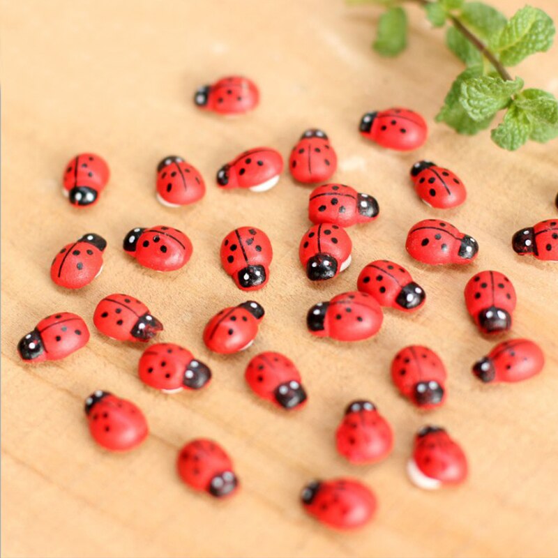 30pcs Of Beetle Wooden Ladybug Wall Stickers Refri... – Grandado