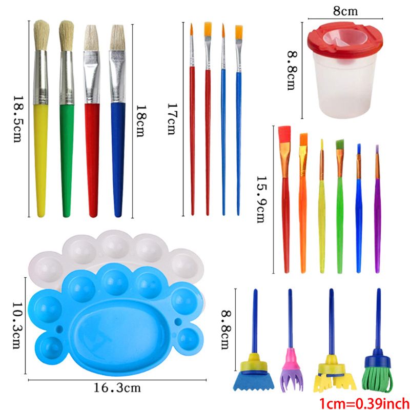 Painting Tool Kits, 34Pcs Paint Supplies Include P... – Vicedeal