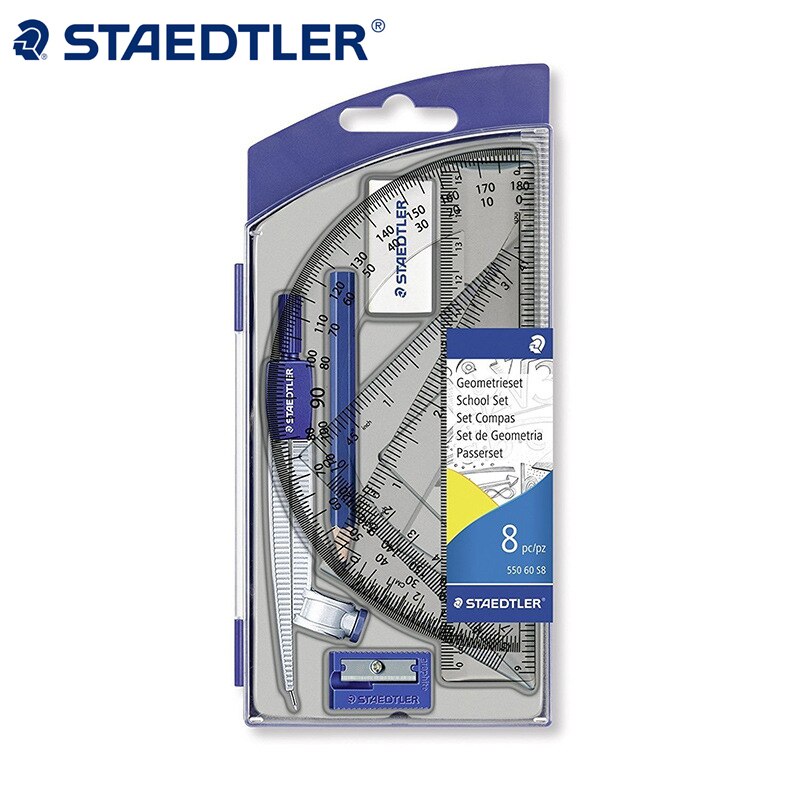 Staedtler 550 60 S8 Compasses School Set Ruler Pro... – Vicedeal