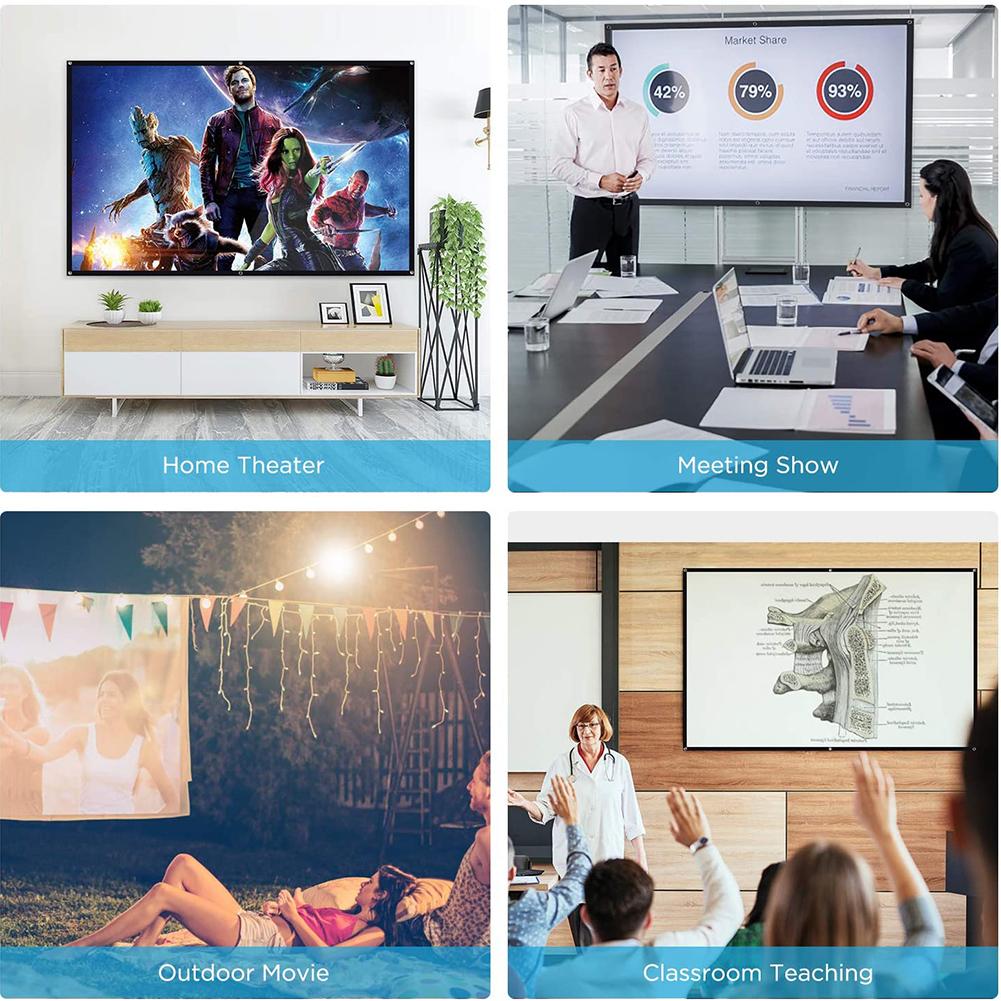 Draagbare Projector Screen 4:3 Folding Movie Scree... – Grandado
