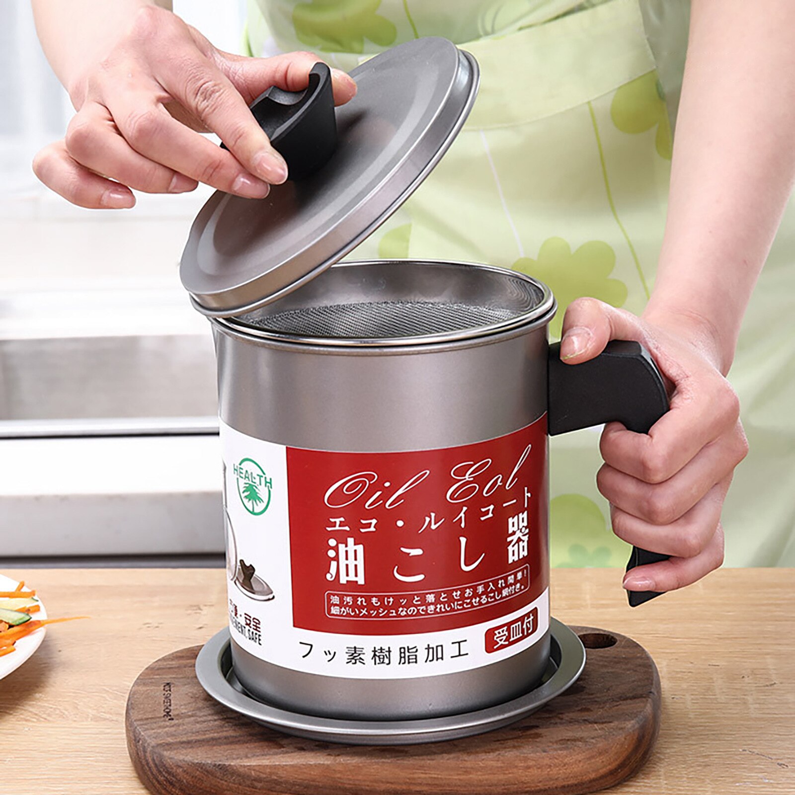 Olie Pot Thuis Roestvrij Stalen Filter Netto Olie ... – Grandado