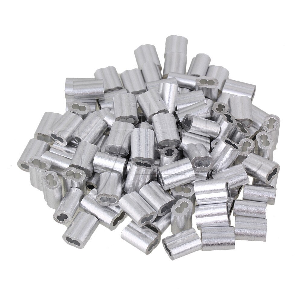 Aluninum Double Holes Crimping Loop Sleeve for Wir... – Grandado