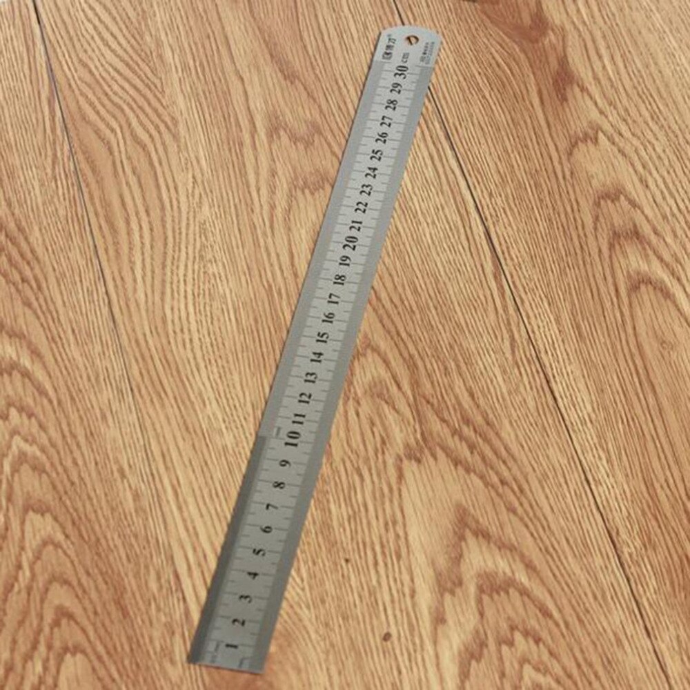 Stainless Steel Metal Ruler 30CM Straight Ruler Me... – Grandado