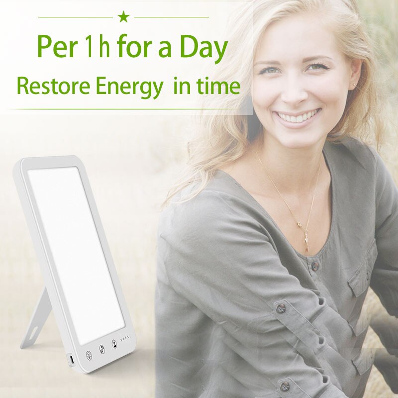 Sad Lamp 5 level Dimming Phototherapy Bionic Solar... – Grandado