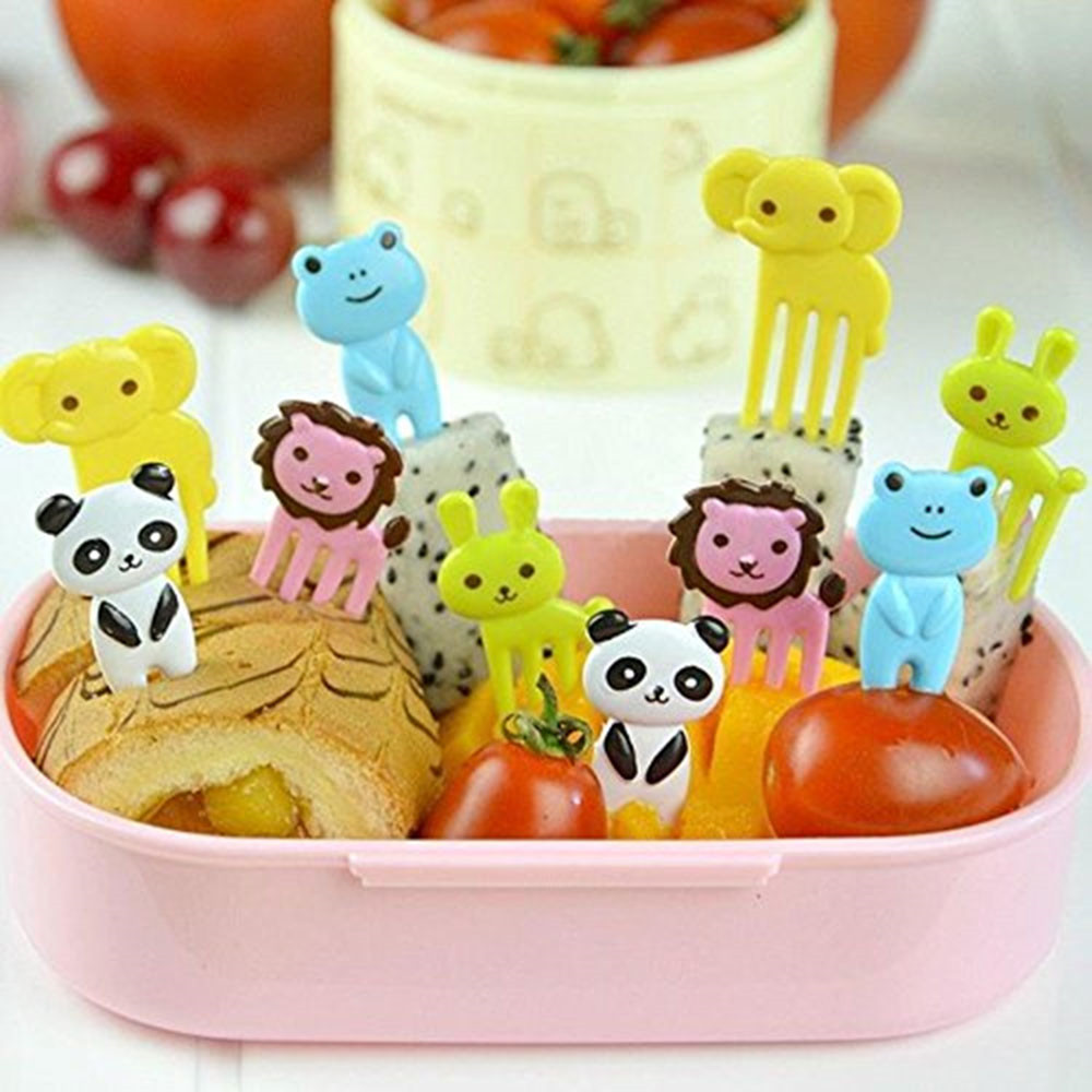 10 Pcs Obst Gabel Tier Essen Picks und Gabeln Nett... – Vicedeal