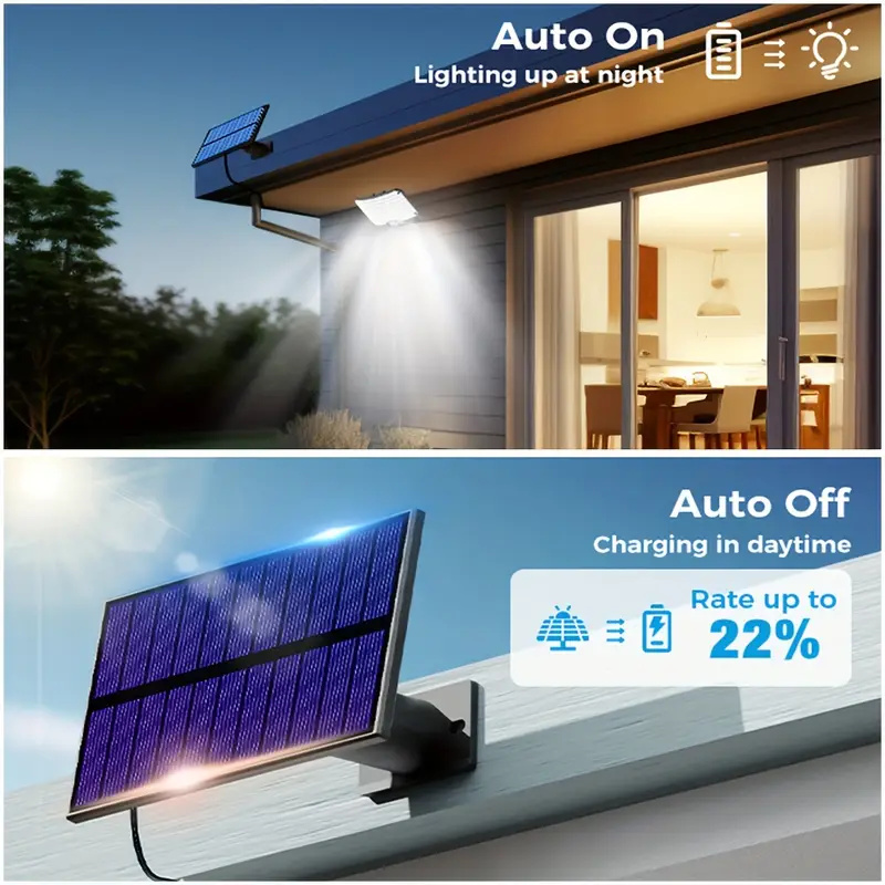 Solar Lights Outdoor, 348 LED Motion Sensor Outdoo... – Grandado