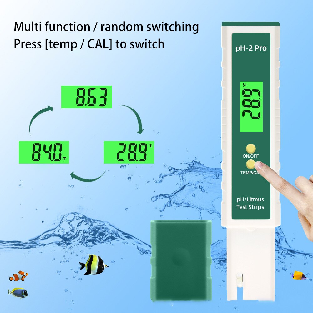 PH Meter Tester Pen LCD Digital PH-2 Automatic Tem... – Vicedeal