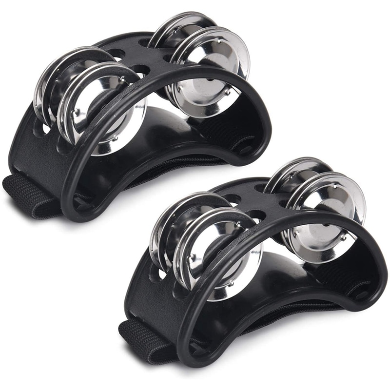 2PCS Foot Tambourine, Percussion Musical Instrumen... – Vicedeal