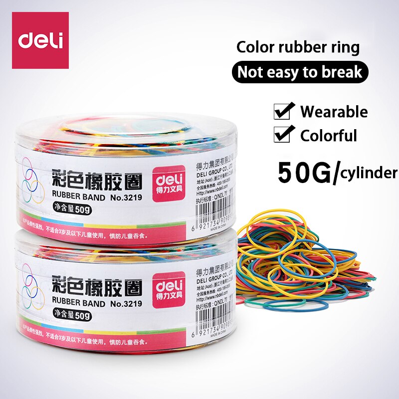Deli office Rubber band High elastic color rubber ... – Vicedeal