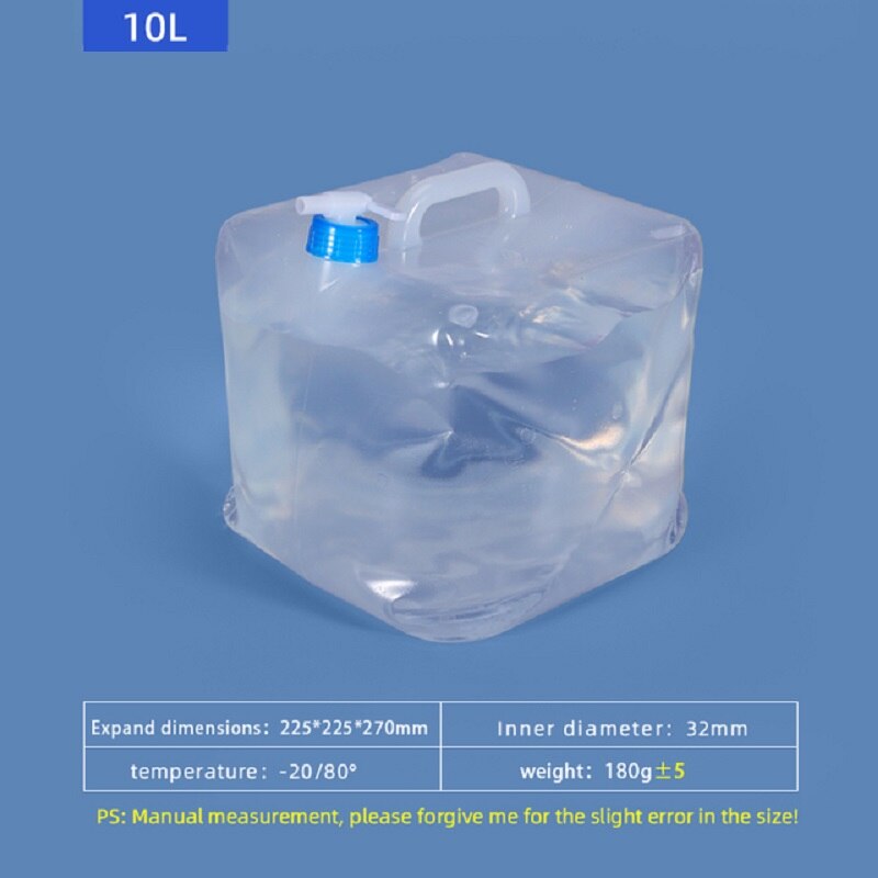 1PCS Foldable water bag with handle and Lid Portab... – Vicedeal