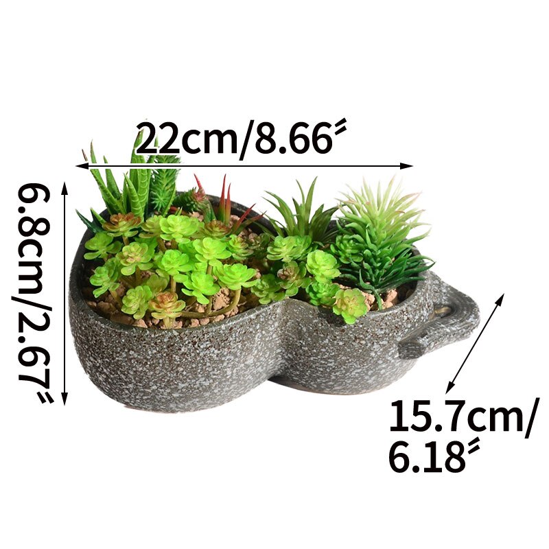 Home Garden Gourd Ceramic Succulent Large Flower P... – Grandado