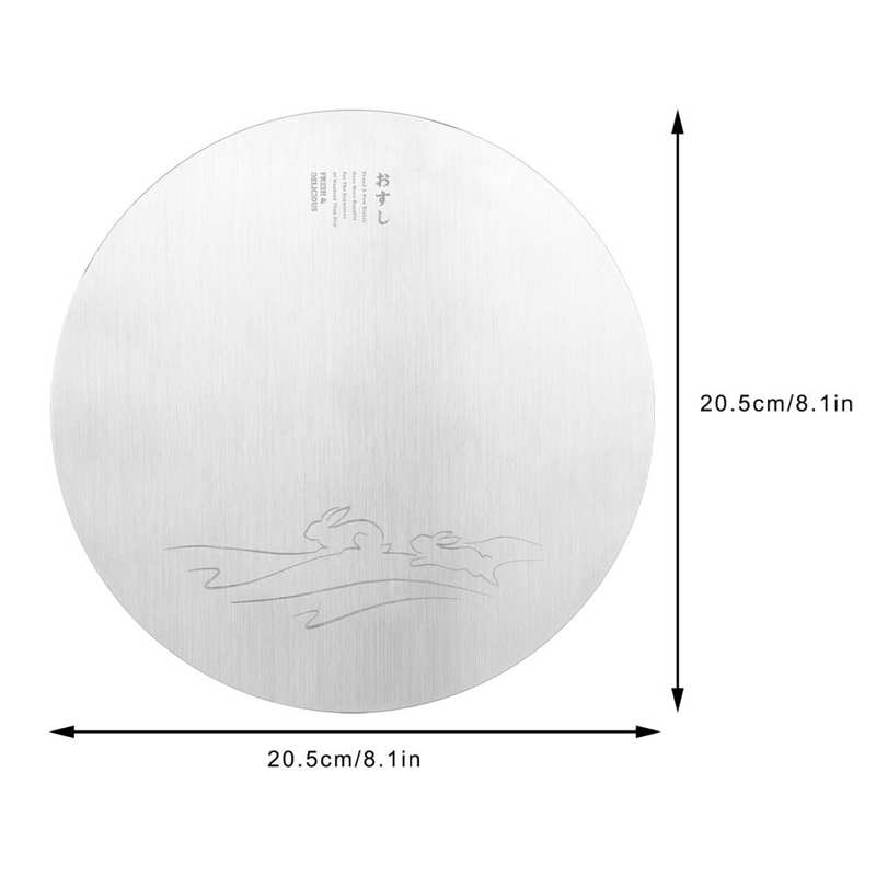 Round Sushi Plate Innovative 304 Stainless Steel C... – Vicedeal