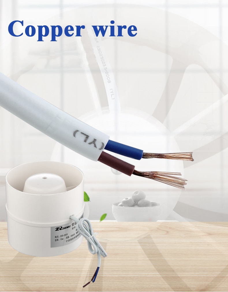 4 inch mini fan inline duct fan ceiling ventilatio... – Vicedeal