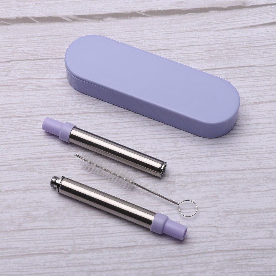 Telescopic Reusable Straw Portable Stainless Steel... – Vicedeal