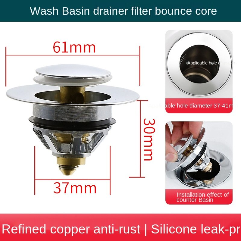 Basin Drain Bounce Core Wash Basin Sink Leaking Pl... – Grandado