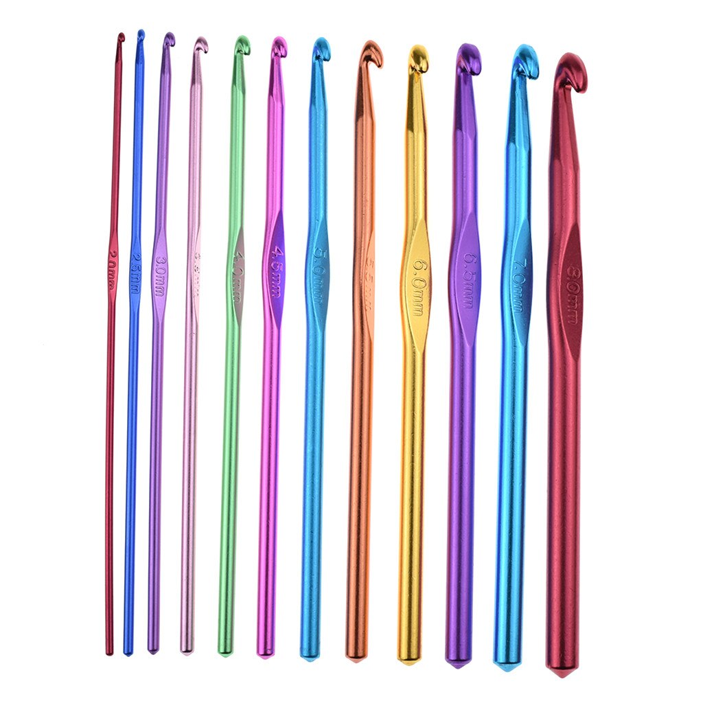 12pcs DIY Knitting Crochet Hook Set 2MM-8MM Alumin... – Vicedeal