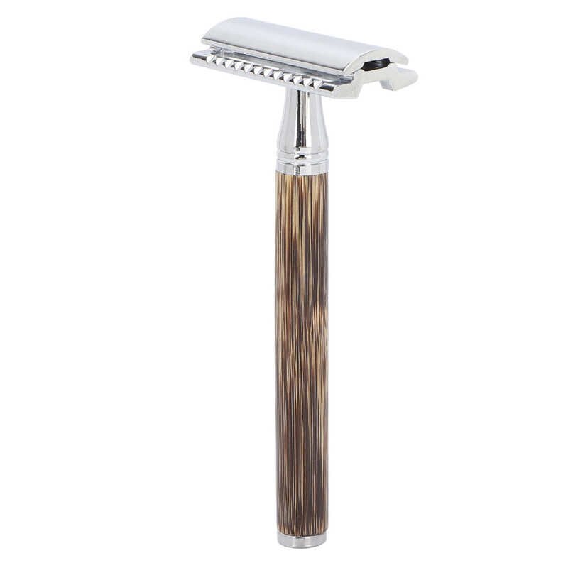 Rasoir manuel à poignée en bambou, rasoir de sécur... – Grandado