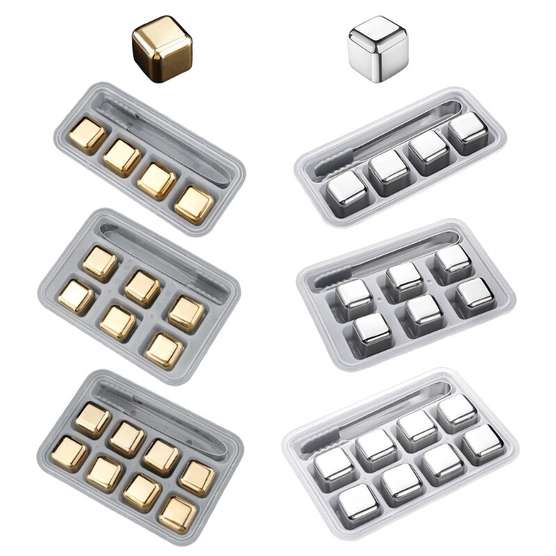 448B Stainless Steel Ice Cubes Clamp Set Reusable ... – Vicedeal