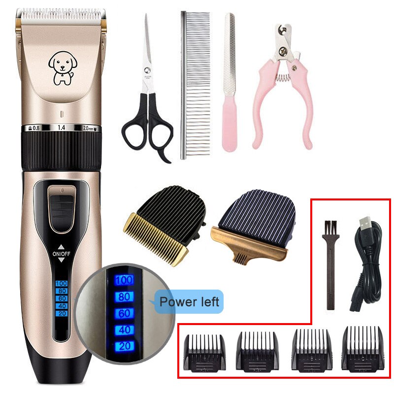 USB Pet Hair Clipper Electrical Cat Dog Hair Trimm... – Grandado