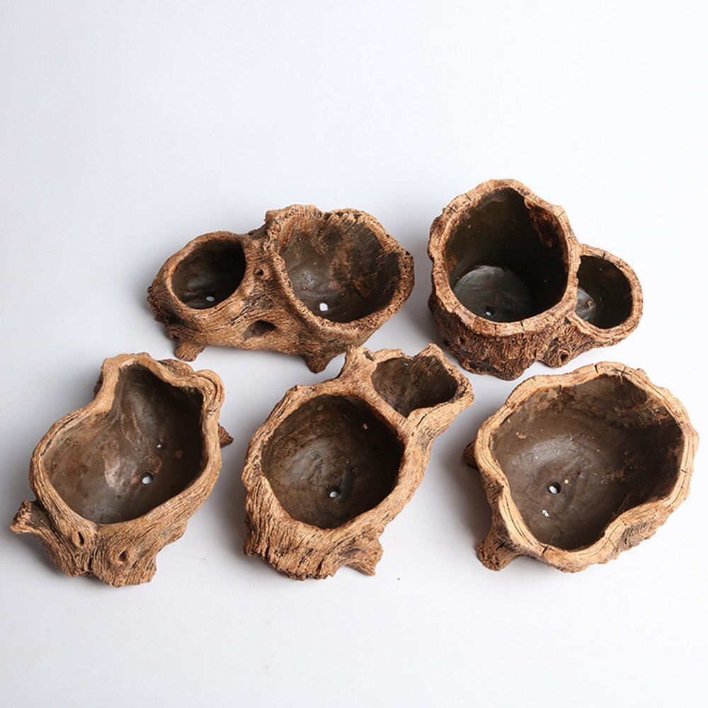 Creatieve Hout Dubbele Cilinder Boom Wortel Hout S... – Grandado