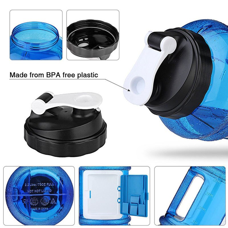 2.5L Large Capacity Water Bottles Outdoor Sports G... – Grandado