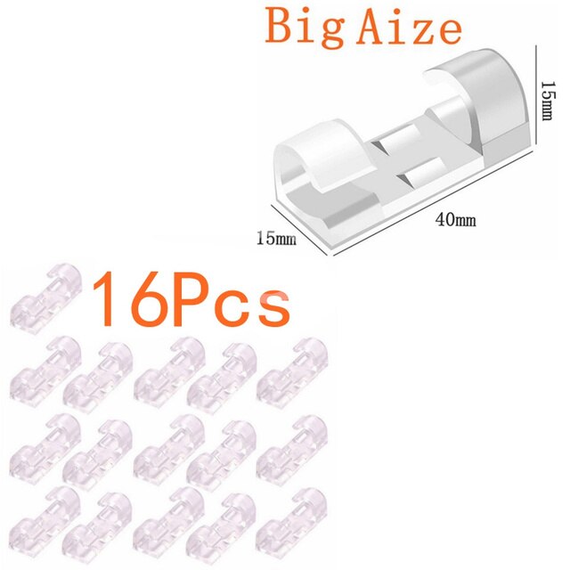 20PC Cable Winder Cable Clip Wire Holder Wall Fixe... – Grandado