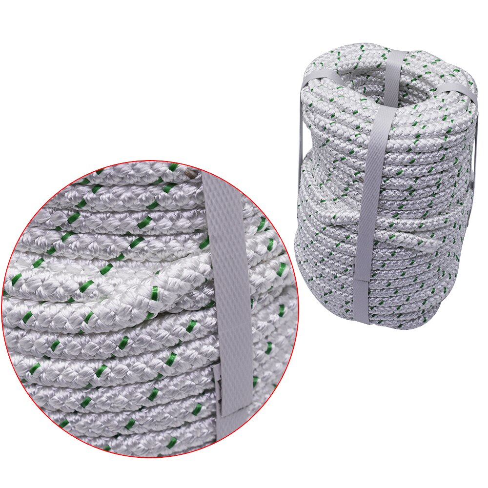 100FT Double Braid Polyester Rope 3/8 4800Lbs BREA... – Vicedeal