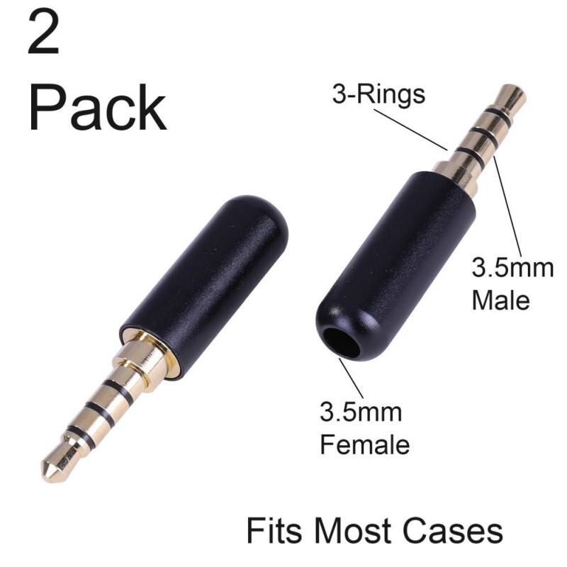2 stuks 3.5mm Universele Audio Jack Plug 4-Pole St... – Grandado