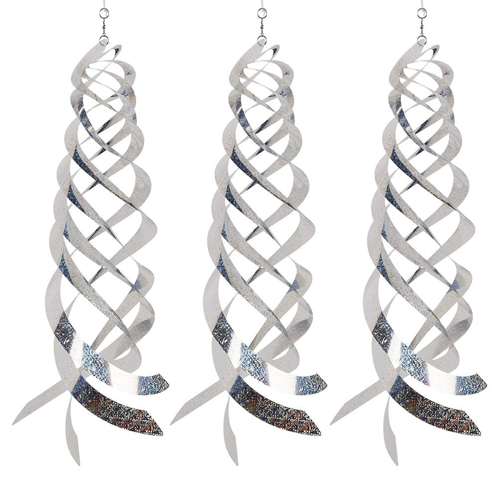 Garden Bird Scare Tool Decorative Flash Spiral Ref... – Grandado