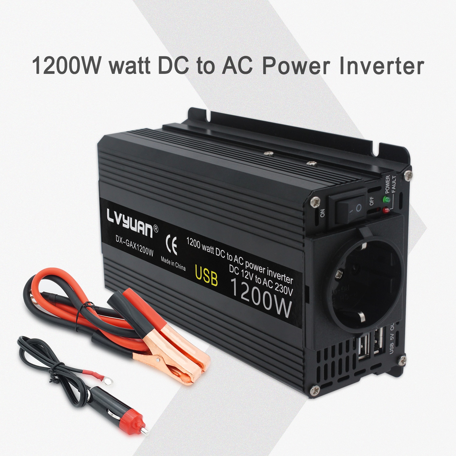DC12V Naar Ac 230V 500W 1200W 1500W 2000W Piek Eu ... – Grandado