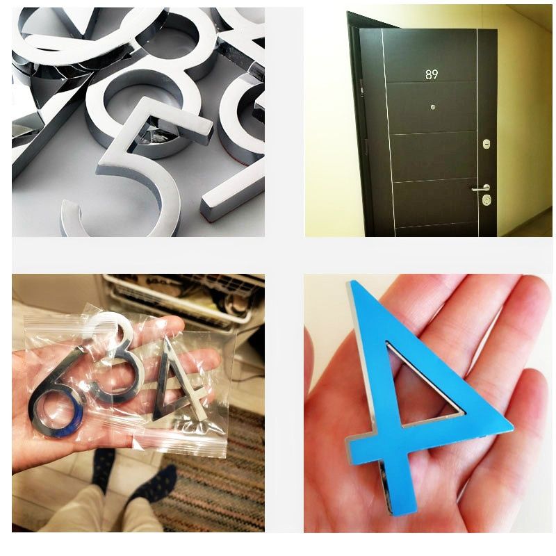 60mm Self Adhesive House Number Sticker For Apartm... – Grandado