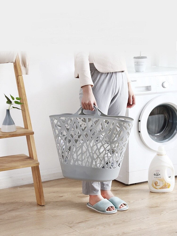 Japanese Style Dry Laundry Round Organizer Basket ... – Grandado